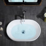 REA ARLETA umywalka wpuszczana 61x42cm ceramiczna biała - WodneTrendy