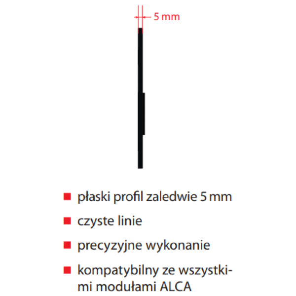 ALCA PLAST M571 przycisk spłukujący do stelaży SADROMODUL chrom-połysk ...