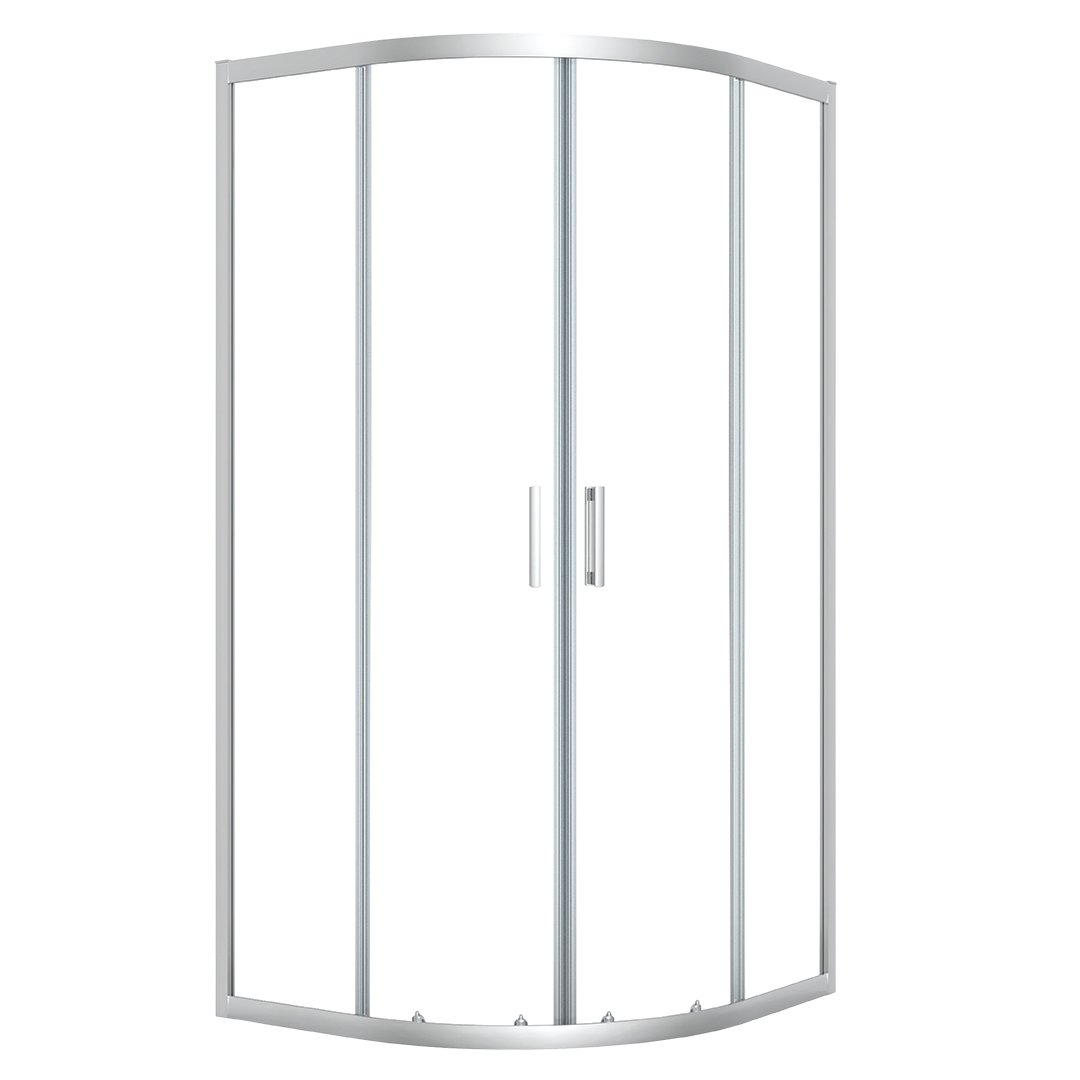 LAVEO BRESSO/DESNA kabina prysznicowa półokrągła 80x80x185cm chrom ...